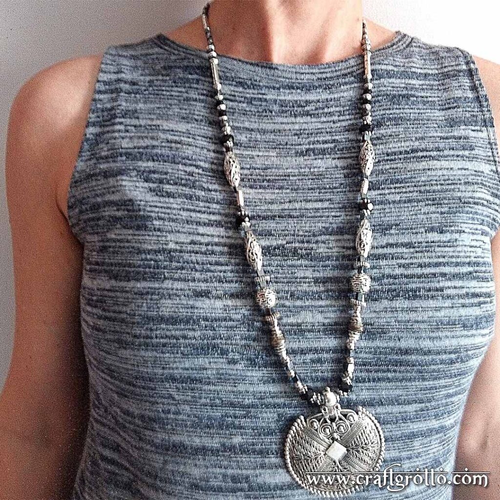 Arabian Fairytale with Hematite stones 🐪 'Not Just a Necklace